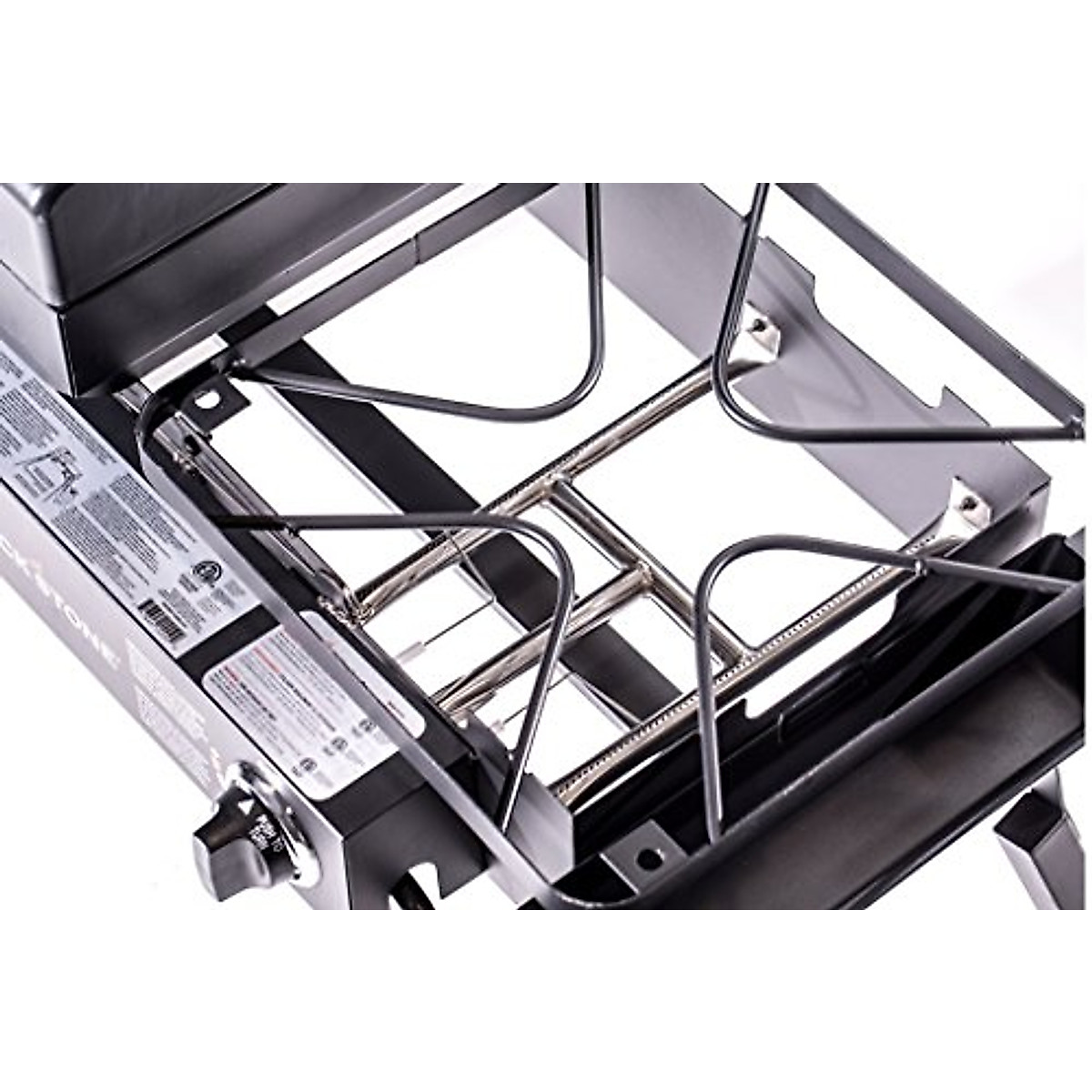 Blackstone Tailgater Stainless Steel 2 Burner Portable Gas Grill and Griddle Combo Total 35,000 BTUs for Indoor or Backyard, Outdoor, Patio, Picnic, Garden Cooking