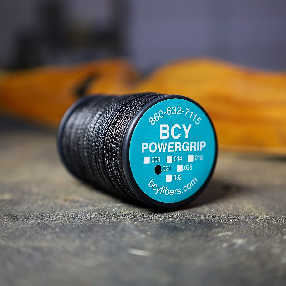 BCY Black Powergrip Archery Bow String Serving .018