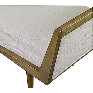 AR Lighting Waylon Modern Ivory Bench