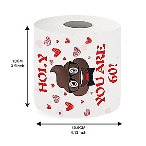 WowBefun 60th Birthday Toilet Paper, 60th Birthday Gifts for Him & Her, 60th Birthday Decorations for Her & Him, 60th Birthday Decorations or Gifts for Women & Men, 60th Birthday Party Favors