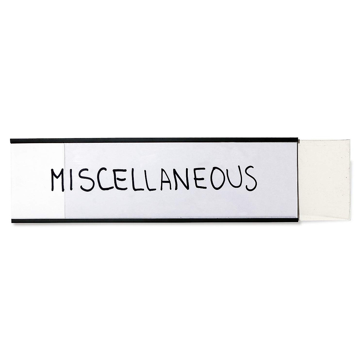 SmartSign Magnetic 'C' Channel Label Holders | 2.5" x 8" Pack of 10, Made in USA