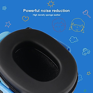 GREEN DEVIL Toddler Ear Protection Safety Ear Muffs Design For Age 3-16 Noise Cancelling SNR 27.4dB Kids Hearing Protection Earmuffs Sensory Headphones for Autism Kids (Blue)