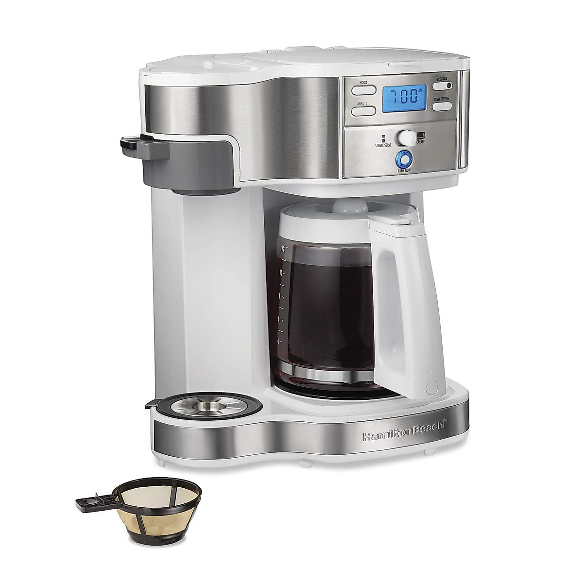 Hamilton Beach 12 Cup Programmable Coffee Maker + Blender for Shakes and Smoothies