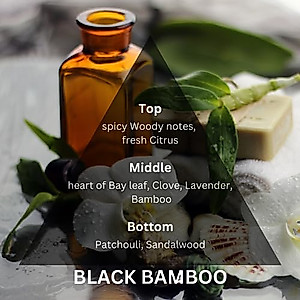 Natscent Plug & Play Black Bamboo Fragrance Oil Bottle Replacement for Dynamo Aromatherapy Diffuser, Luxurious and Relaxing Aroma Oils - 4 oz. (120 ml.)