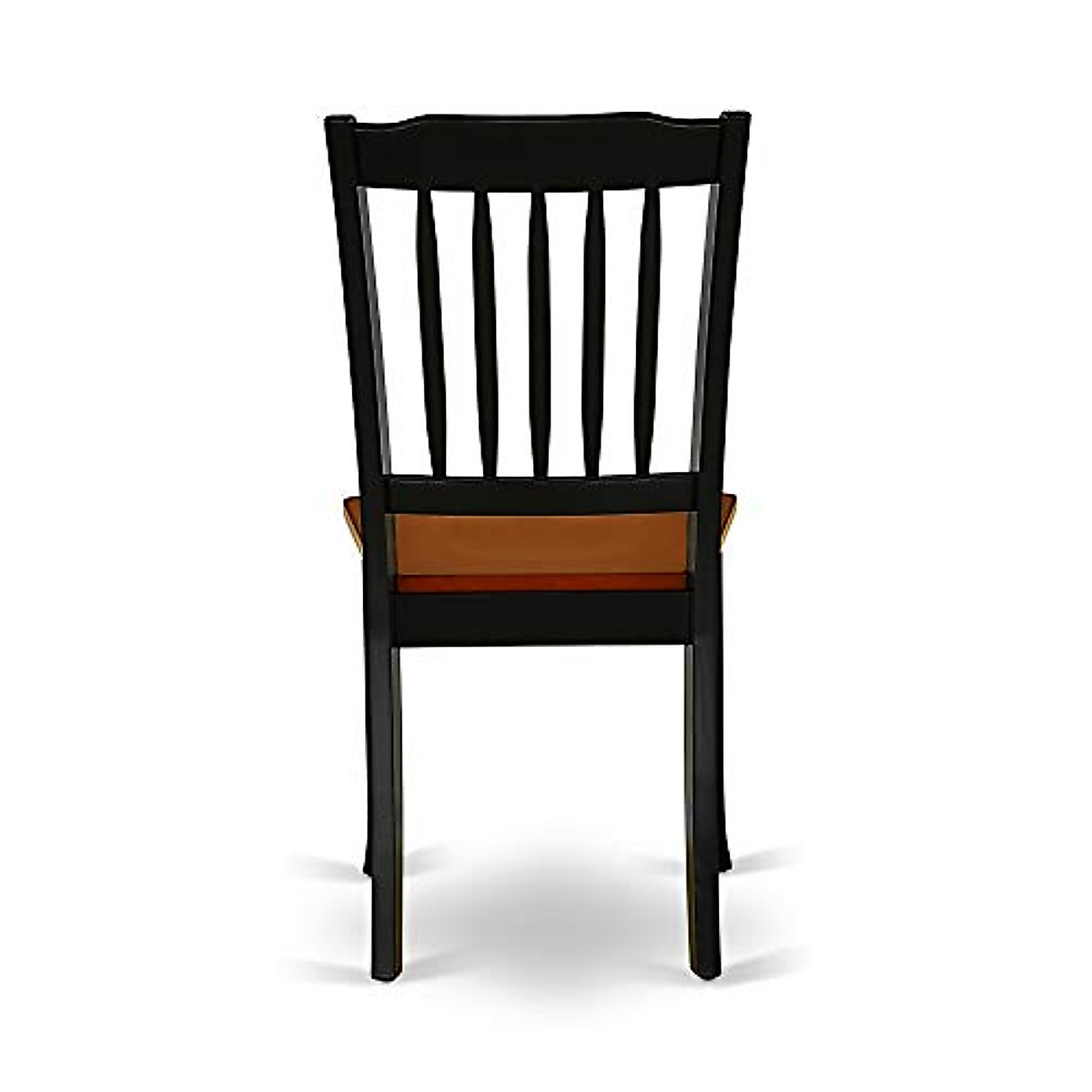 EAST WEST FURNITURE 9PC Square 36/54 inch Table with 18 In Leaf and 8 vertical slatted Chairs