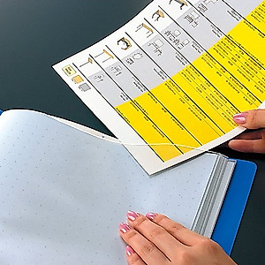 Kokuyo 20 Pockets Binder with Plastic Sleeves 8.5"x11" (Blue), Wave-Cut Expandable Art Portfolio Folder with Clear Sheet Protectors, 40 Pages of Presentation Display Book. ((RA-T560B)