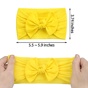 kangaroo 25 Colors Baby Bows Headbands For Baby Girls,Newborn Infant Toddler Hairbands and Child Hair Accessories