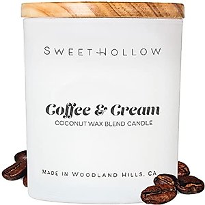 Coffee Scented Candle | Coffee & Cream Candle | Highly Scented & Long Lasting Coconut Wax Luxury Candle | Medium