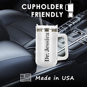 LifGif Doctor Name Personalized Laser Engraved 40 oz Large Tumbler, Custom Name Physician Assistant Graduation Gifts, Physician Associate Gifts For Birthday Christmas, Nurses Week Gifts For Women