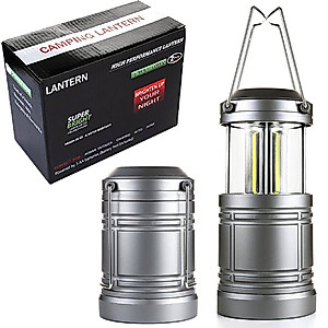 LED Camping Lantern ,Battery Powered Hanging Lanterns for Camping Hiking,Hurricane ,Power Outages,2-Pack