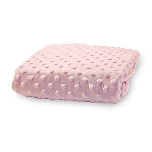 Rumble Tuff Minky Dot Changing Pad Cover, Compact Size, Super Soft Baby Nursery Essentials - Pink