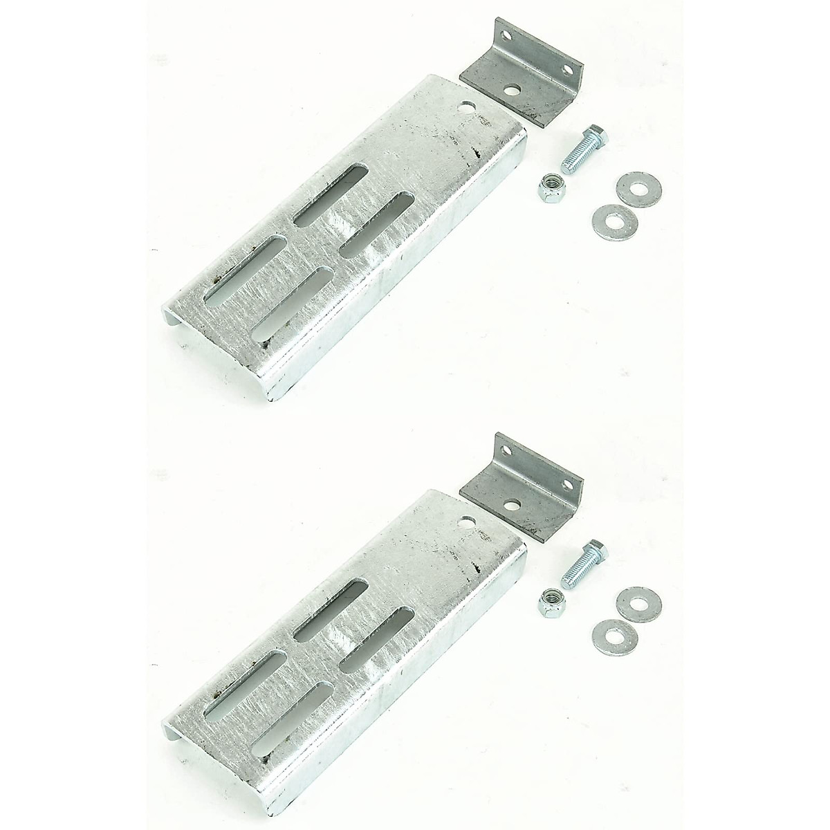 Sturdy Built (2)- 12" Tall Boat Trailer Bunk Brackets Heavy Duty Double U Bolt Swivel Top