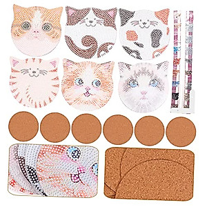 FAVOMOTO 1 Set Coaster Toys Adults for Women Gifts for Car Stocking Stuffers for Adults Funny Non-Slip Coffee Mat Cute Coaster Kitchen Trivets Mat Adult Arts and Crafts Cup