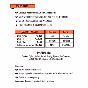 LuvChew Premium Dog Chew Treats Chicken Retriever Rolls for Large Dogs, Rawhide Free, Grain Free, Highly Digestible,Large 7" 2pcs/Pack x 2pack