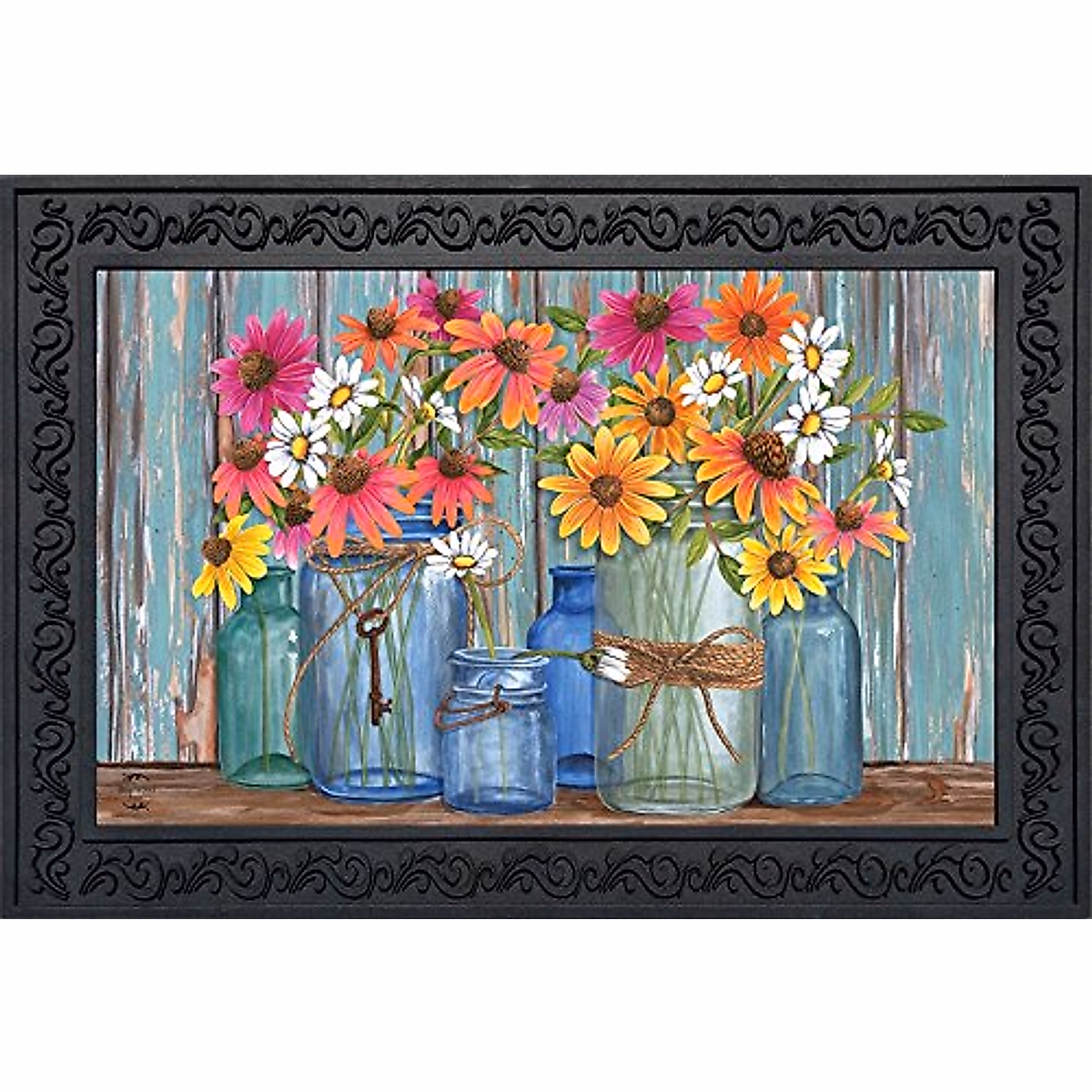 Briarwood Lane Farm Fresh Flowers Spring Doormat Indoor Outdoor 30" x 18"