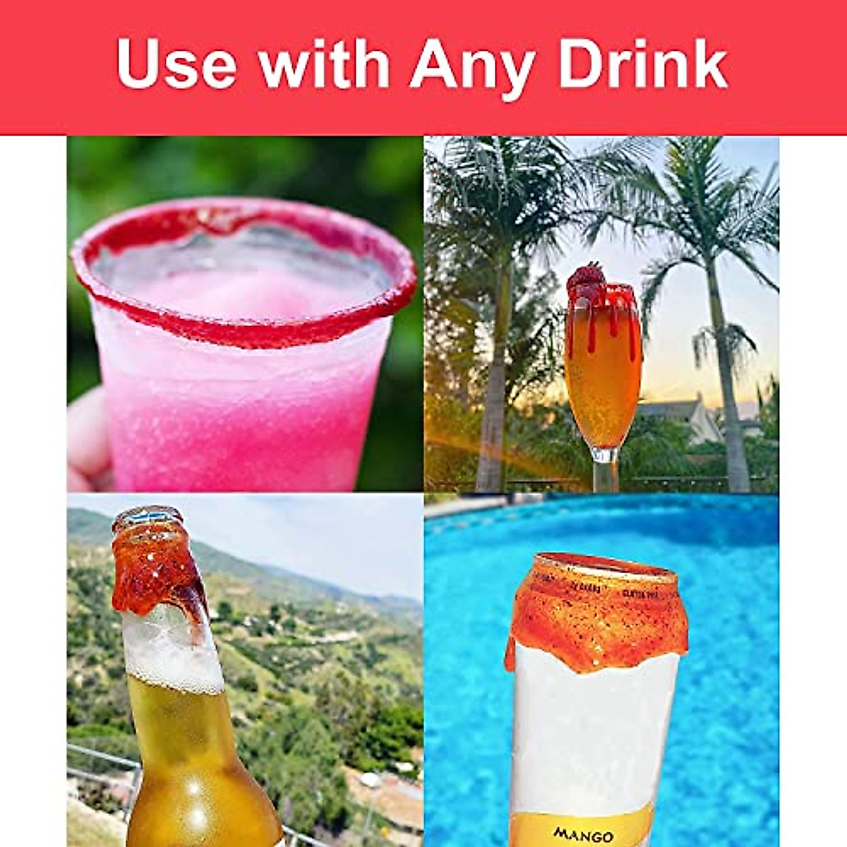 Cinco de Mayo Tropical Rim Dip Cocktail Rim Dressing (1 x 7.6 oz. Container)