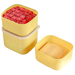 wulikanhua 2 Pack-Cold Dish Storage Container, Deli Meat Container Cold Cuts Fridge Keeper, Cheese Food Storage Container with Lid for Refrigerator, Shallow Low Profile Christmas Cookie Holder