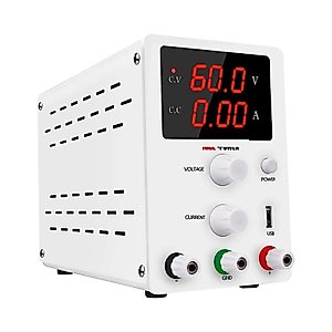 DC Regulated Power Supply, R-SPS605 60V 5A, Digital Adjustable Switching USB Interface Power Source
