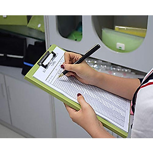 4 sets of foldable clipboards, binders, sturdy PC hard plastic materials, 12.4 inches * 9.1 inches * 0.5 inches, easy to carry, widely used in office, school, business travel.