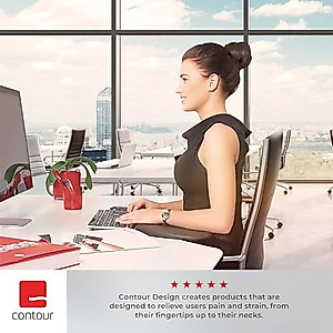 Contour Design Balance Keyboard – Wired, Ergonomic Design - Compact Size, Adjustable Tilt to Support Wrist Strain, Plug & Play PC/Mac