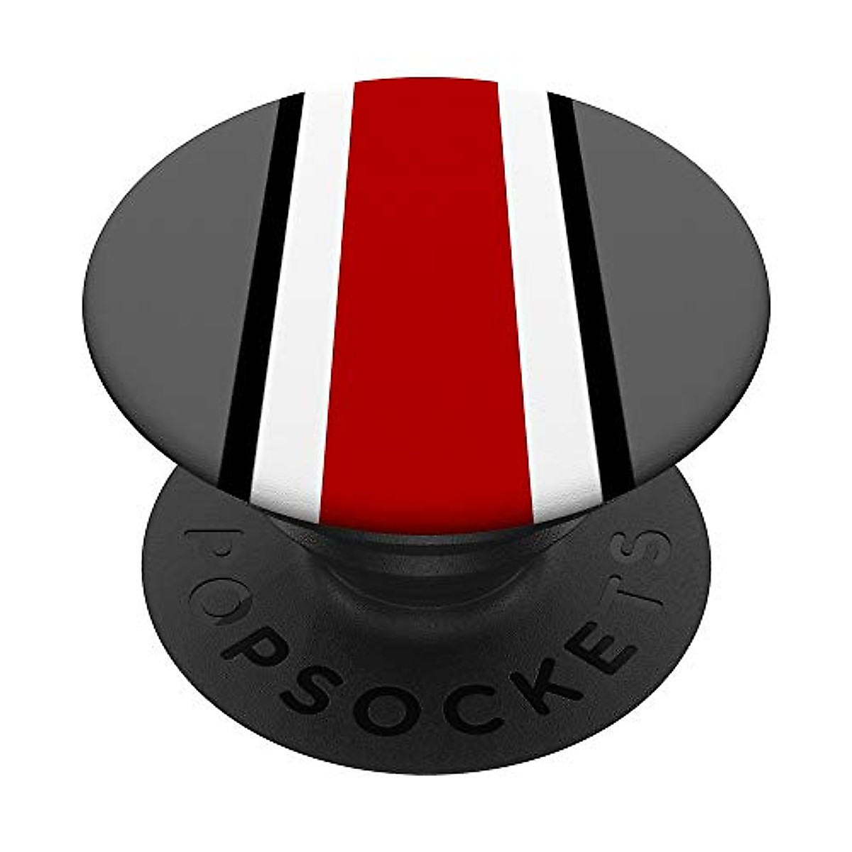 Ohio, Home State Pride, Red and Gray Striped PopSockets PopGrip: Swappable Grip for Phones & Tablets