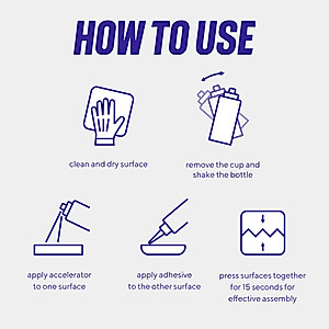 Professional Cyanoacrylate Super Glue Accelerator by GLUE MASTERS - (6.8 fl. oz) Aerosol Activator for instant adhesion for CA glues