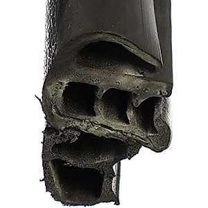 APDTY 140004x2 Body Mounted Rubber Door Weatherstrip Seal Fits Left & Right Replaces 3C3Z-2520708-AA