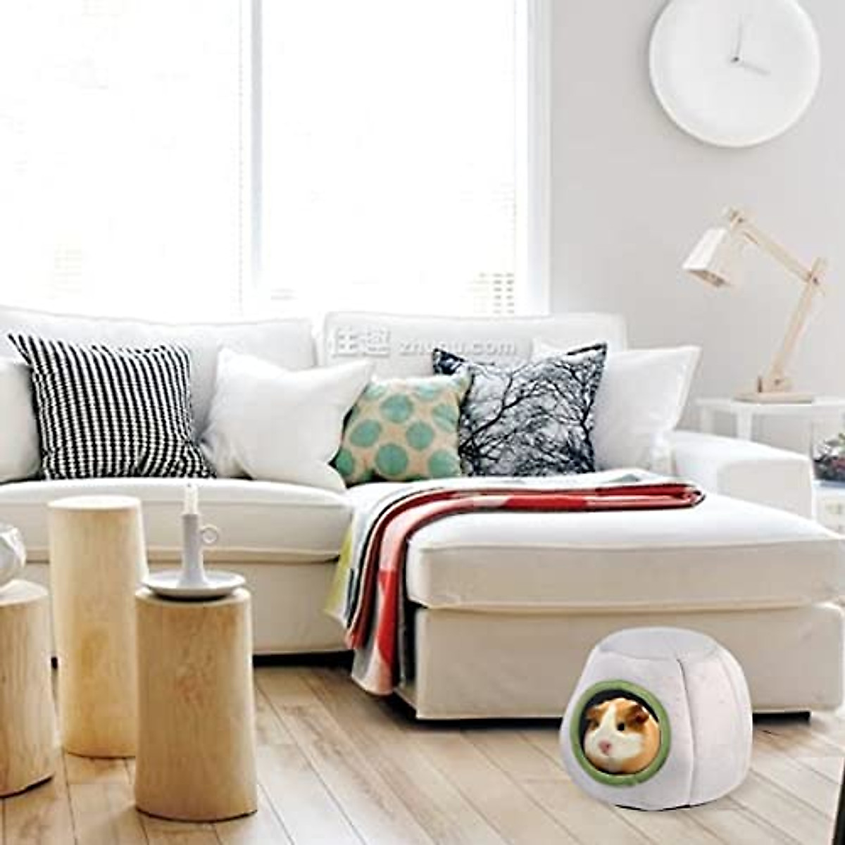 Guinea Pig Bed Hamster House Bed Hamster Beds Small Pet House Pet Winter House Hedgehog Hideout Winter Warm Hamster Nest Washable Small Animal House