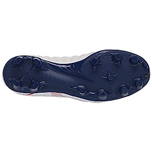 Mizuno Boy's Rebula Cup Select Jr. Soccer Shoe, White-Red, 2 Big Kid