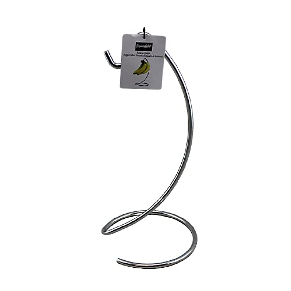 Dependable Silver Banana Tree Holders Ripen Fruit Evenly Prevents Bruising & Spoiling Silver Finish