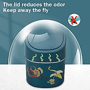 Business King Mini Trash Can with Lid 2 pcs & Trash Bag 360 pcs