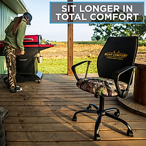 Tail Mate LiteCore Premium Seat Cushion with Memory Foam for Stadium Seats, Office, Home, Car, Hunting, Travel, and More, Mossy Oak