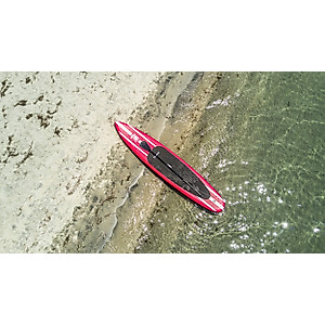 Tower iRace Inflatable 12’6” Stand Up Paddle Board - (6 Inches Thick) - Universal SUP Wide Stance - Premium SUP Bundle (Pump & Adjustable Paddle Included) - Non-Slip Deck