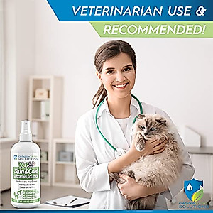 VetSol+ Skin & Coat Grooming Solution, No Rinse Spray, One-Step Cleanser, Hydrator, Moisturizer, Deodorizer for All Pets, 8 Ounce