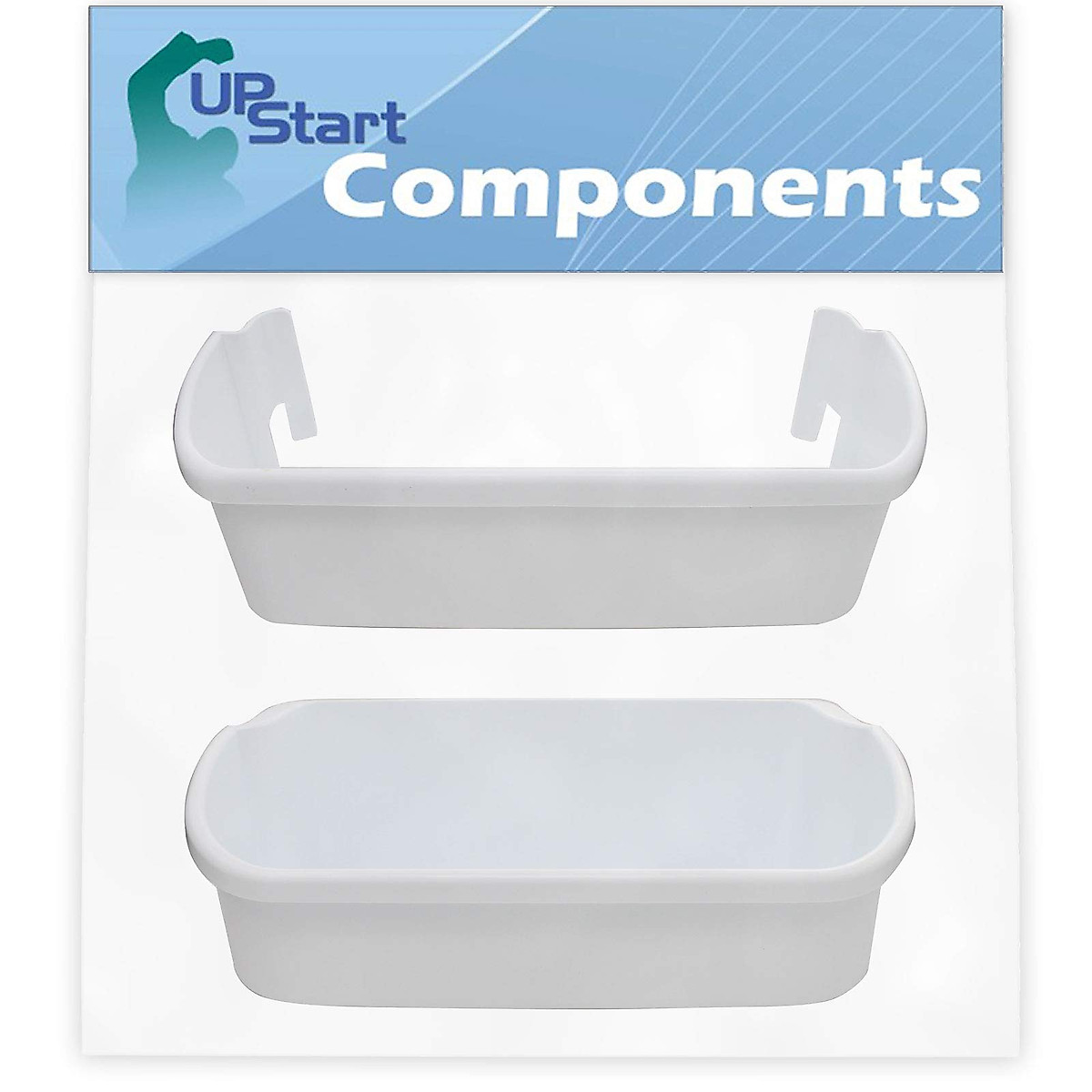 240323001 & 240356401 Refrigerator Door Bin Replacement for Kenmore/Sears 25354628504 Refrigerator - Compatible with 240323001 & 240356401 White Door Bin - UpStart Components Brand