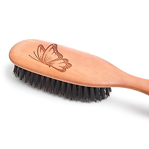 100% Natural Boar Bristle Hairbrush for Healthy Hair - Gentle Care, Made in Germany