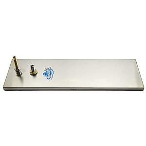 KROME 45″ X 7″ Side Spray Glass Rinser Drip Tray – Brushed Stainless – with Drain - C463.SS