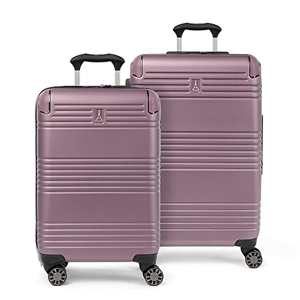 Travelpro Roundtrip Hardside Expandable Luggage, TSA Lock, 8 Spinner Wheels, Hard Shell Polycarbonate Suitcase, Ash Lilac, 2-Piece Set (21/25)