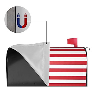 Perinsto American Flag Mailbox Covers Magnetic Waterproof Patriotic Mail Cover Letter Post Box Wraps for Home Garden Yard Decor, 21x18 in
