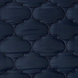 AC Pacific 6-Inch Water-Resistant Memory Foam Mattress Made in USA with Stylish Diamond-Quilted Breathable Fabric, Distributes Weight Evenly, Twin XL, Navy Blue