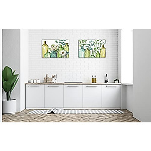 Artmaple Paint by Number for Adults Beginner Kids, Ideal Gift Choice for Birthday,Anniversary or Any Festival. DIY Acrylic for Decor Canvas Roll (16x24, Plants in Glass Bottles)