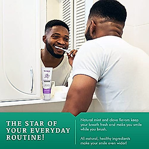 SprinJene Natural SLS Free Fluoride Free Toothpaste for Sensitive Teeth & Gum, Fresh Breath & Helps Dry Mouth Vegan Dye Free 1 Pack (Improved)