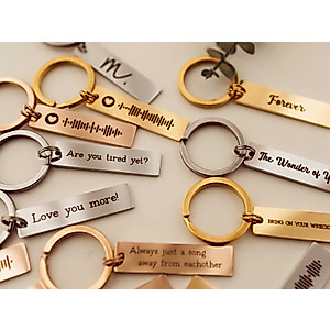 Personalized Music Code Keychain | Custom Song Code Gift | Personalized Keyring |Girlfriend Birthday Gift |Anniversary Song Code Keychain