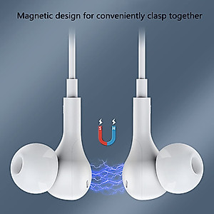 eMorevalue 538EM Wired In Ear Earbuds Noise Cancelling Headphones with 3.5mm Jack - A-White