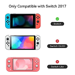 GeekShare Soft TPU Protective Case Slim Cover Case Compatible with Nintendo Switch and Joy-Con - Shock-Absorption and Anti-Scratch -Jellyfish Cat