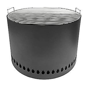 DIYTuning Grill Grate for 19.5” Fire Pit Outdoor Cooking Fireplaces Picnics Backpacking BBQ with Handle