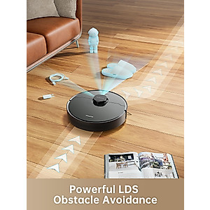 Dreametech D10s Pro Robot Vacuum and Mop Combo, Powerful 5000Pa Suction, AI-Powered Obstacle Recognition, 280mins Runtime, Robot Vacuum Cleaner Compatible with Alexa, Perfect for Pet Hair, Carpets