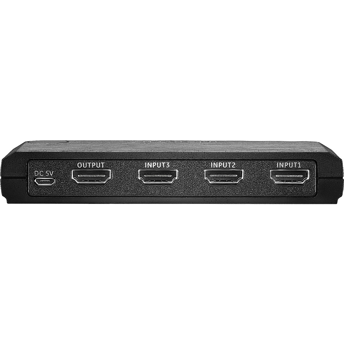 Insignia™ - 3-Port HDMI Switch with 4K and HDR Pass-Through - Black