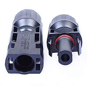 Sun YOBA 5 Pairs of Male/Female Solar Panel Double Seal Cable Connectors IP67 Waterproof Connector