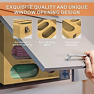 AILUROPODA Ziplock Bag Organizer for Drawer, Food Bag Storage Organizer Compatible with Gallon, Quart, Sandwich and Snack Various Sizes